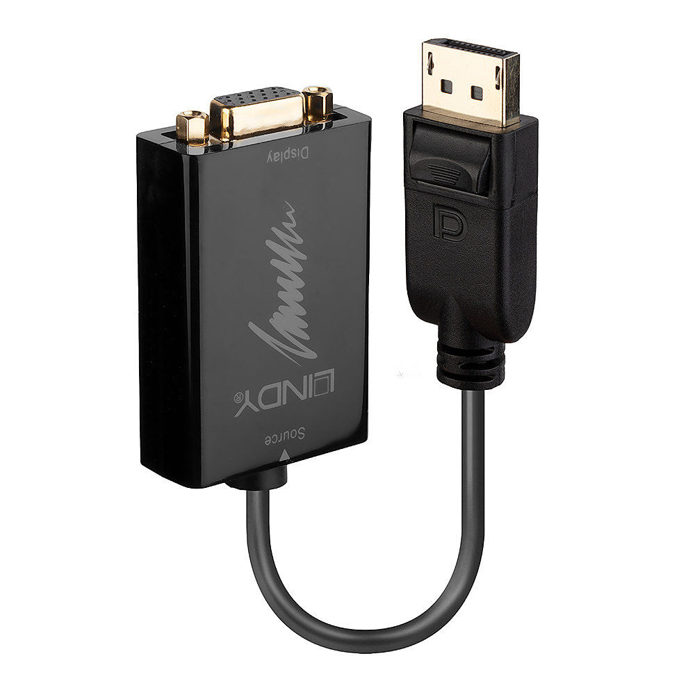 41006 adaptador de cable de vídeo 0,15 m VGA (D-Sub) DisplayPort Negro ...
