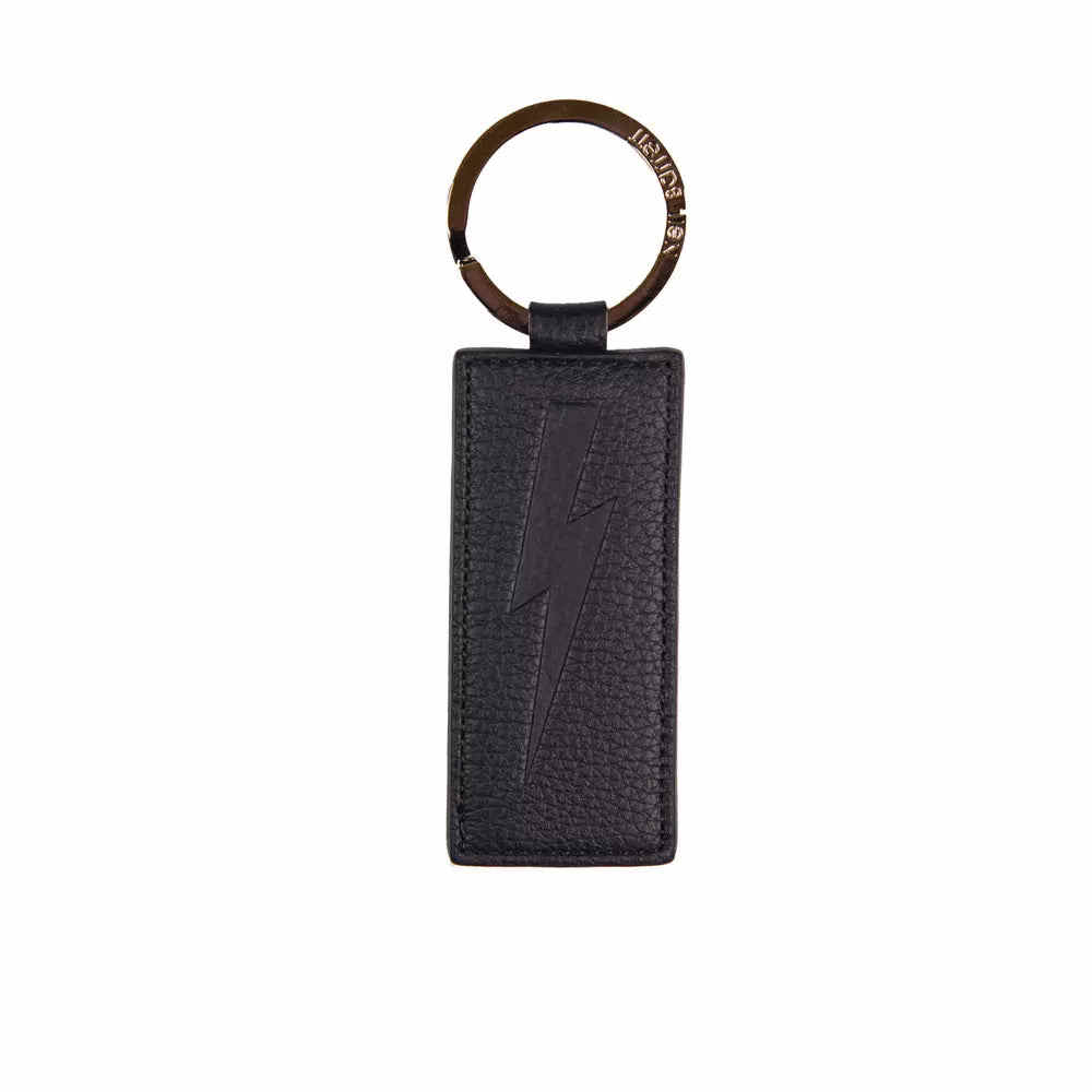 Neil Barrett Blue Leather Keychain Blue Category-Accessories Gender-Men ...