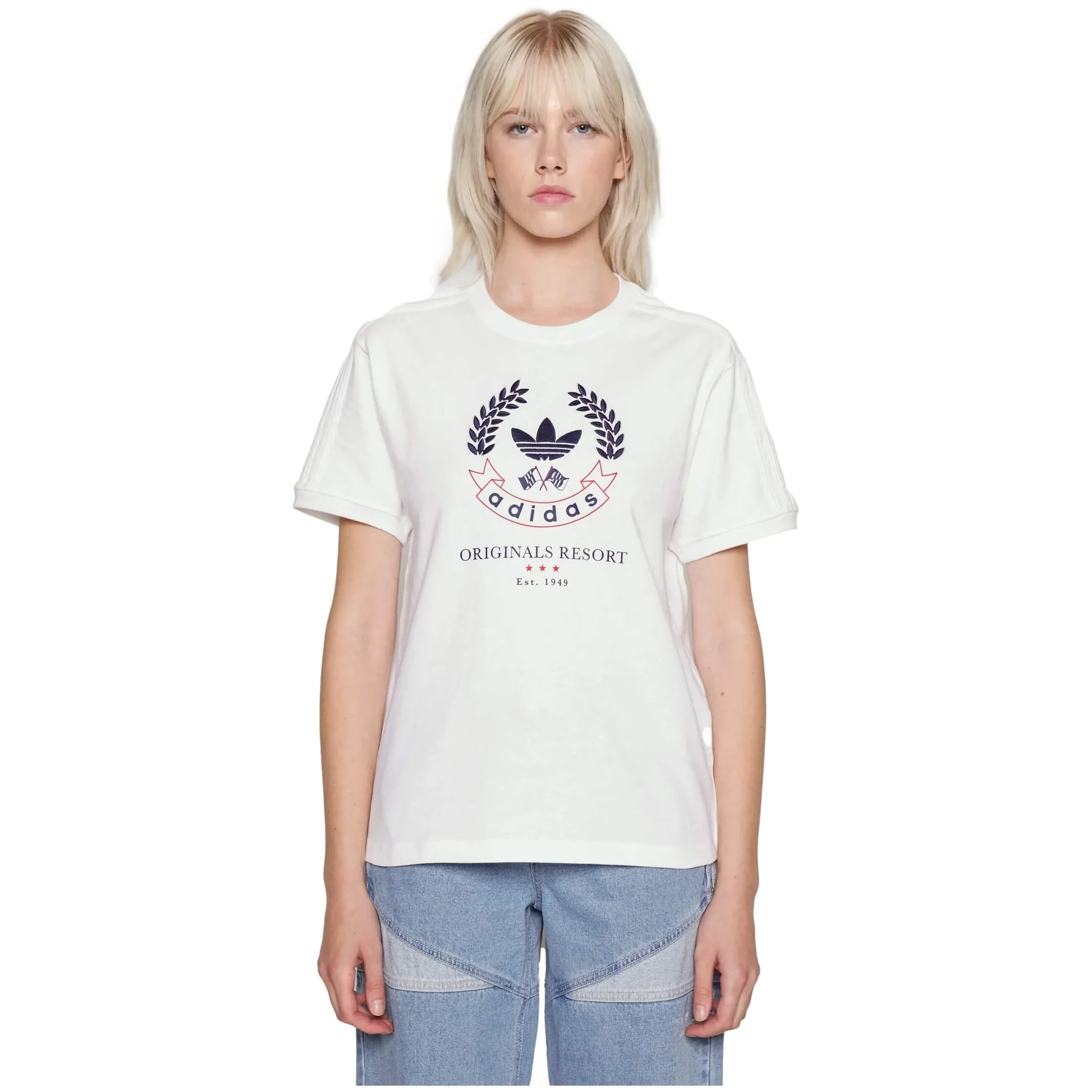 Adidas modelo Graphic Tee para Mujer color Beig | Miravia