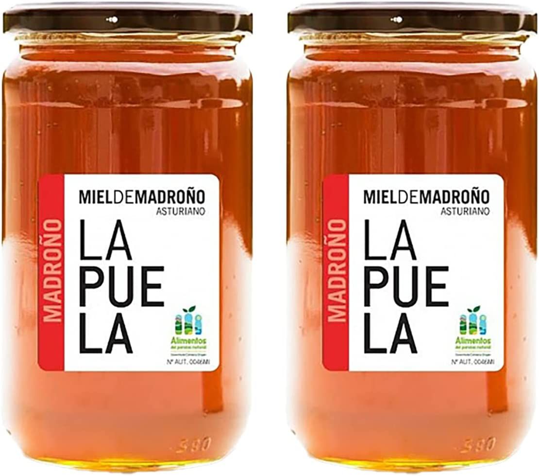 LA PUELA Pack 2 Mieles de Madroño 100% Natural Origen España. Miel Pura ...