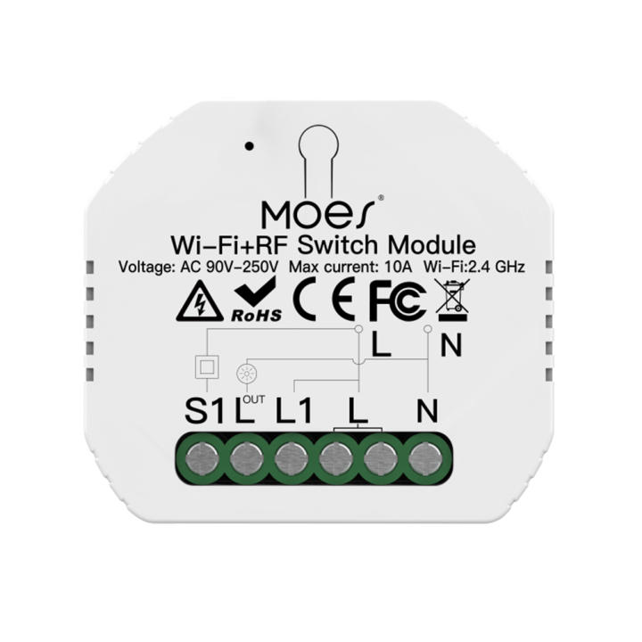 MOES Módulo de Interruptor Inteligente ZigBee, Conmutador con Wifi para ...