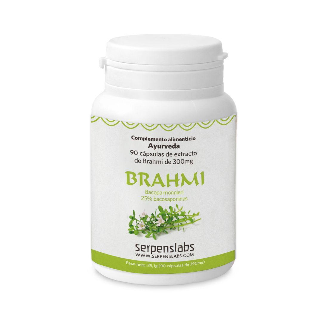Brahmi (Bacopa Monnieri) 90 cápsulas | Serpens-Aborigen | Miravia