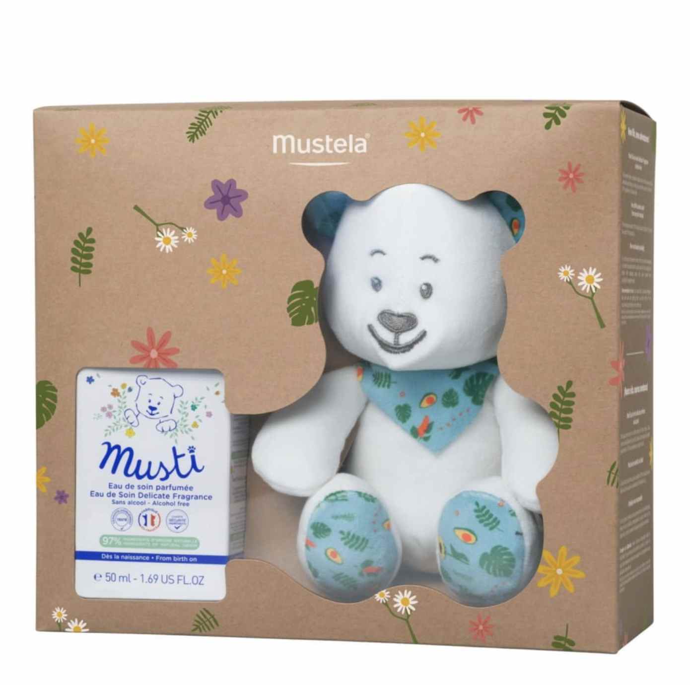 Mustela Cofre Musti Perfume + Osito. Perfuma y cuida la piel del bebé ...