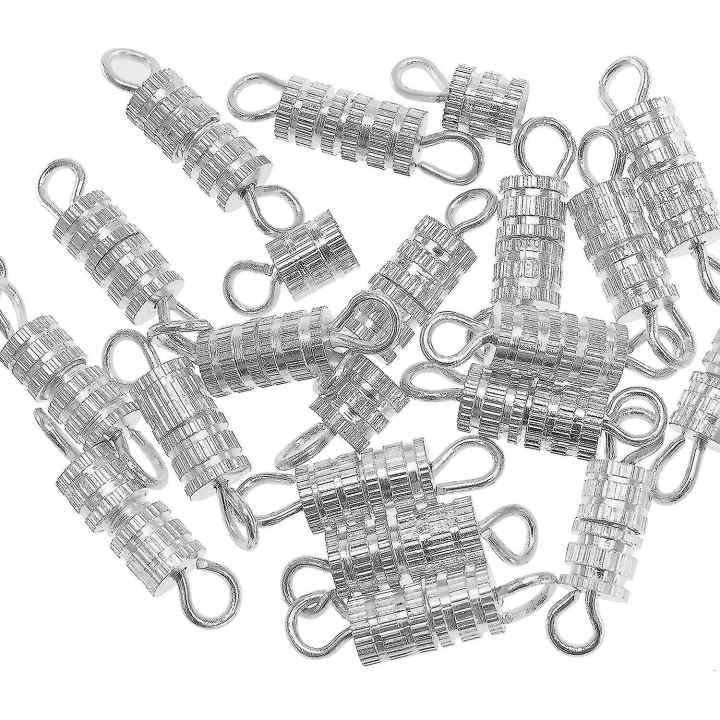 Barrel Screw Type Clasp Jewelry Making (silver) (50pcs) | Miravia