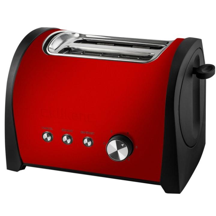 Tostadora Kuken 2 Ranuras 800W Roja - Diseño en Acero Inoxidable | Miravia