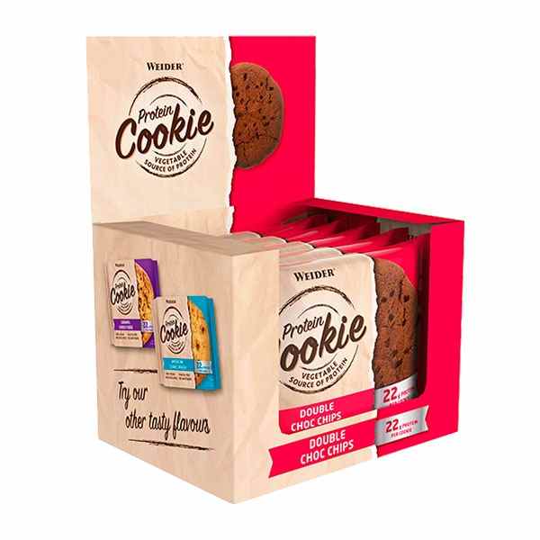 Weider - Protein Cookies 12 cookies x 90 gr - Galleta de proteina ...