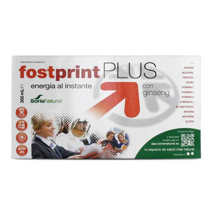 Soria Natural Fost Print Plus 20 Viales - Energía Rápida - Con Ginseng ...