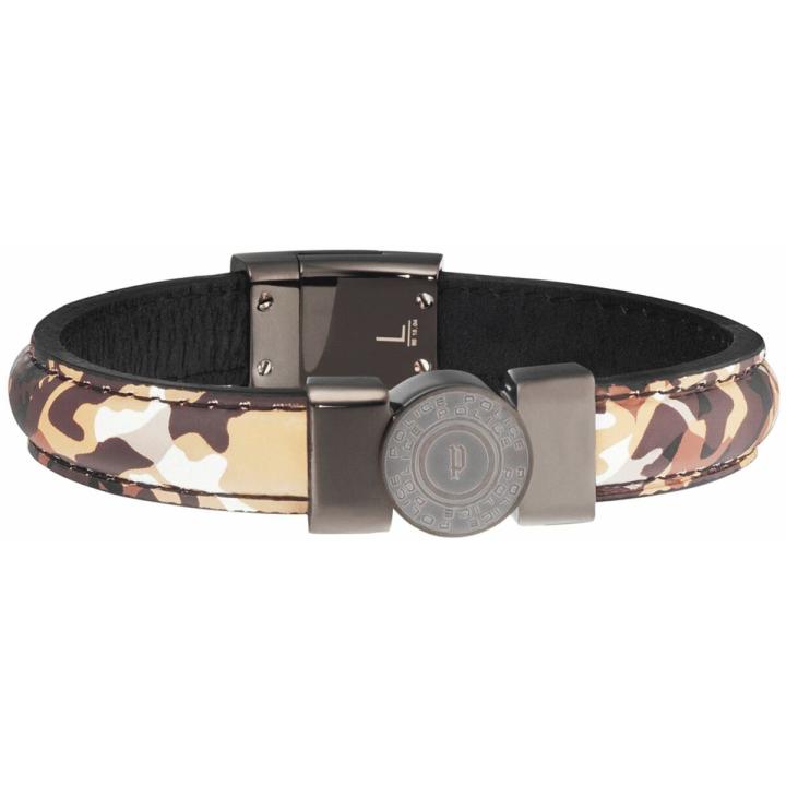 Pulsera Hombre Police PJ25556BLU.02-L Cuero 21 cm | Miravia