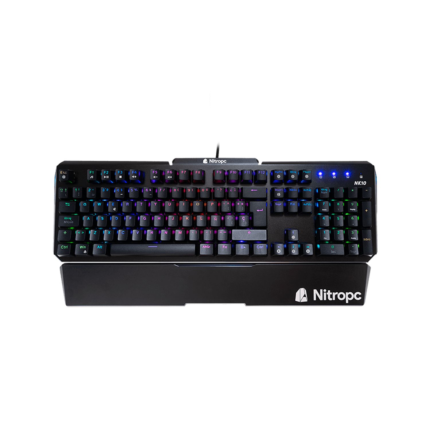 Nitropc Teclado optico-mecánico gaming NK10 RGB Switch Blue | Miravia