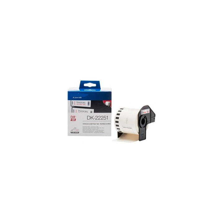 NCDK22251 Black/Red 62mmX15Meter Compa Brother P-Touch QL800,810,820 ...