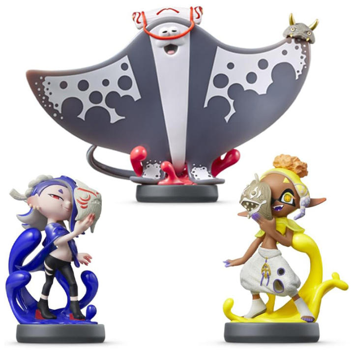 Set Amiibo Splatoon Shiver, Big Man y Frye (Pasquale, Raimi y Angie), Nuevo | Miravia
