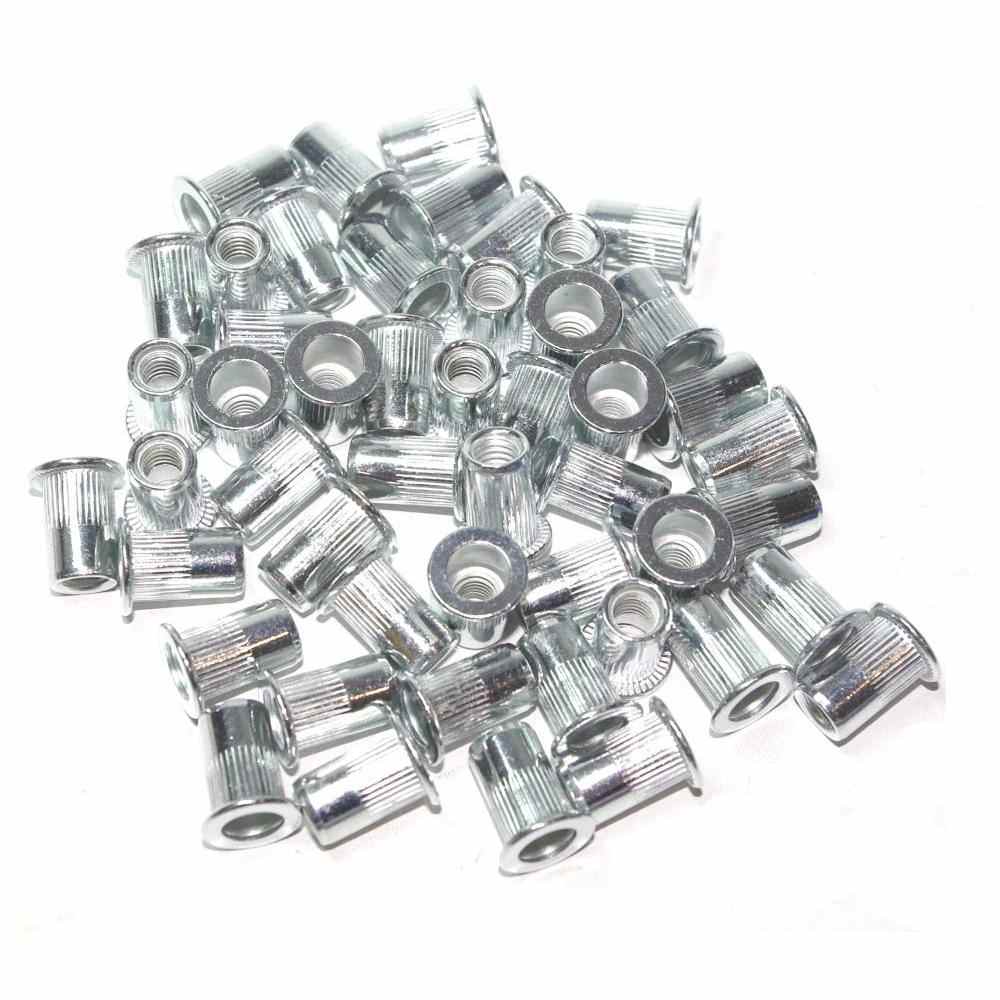 PACK 50 TUERCAS REMACHE REMACHES ROSCADOS ACERO GALVANIZADO M5 | Miravia