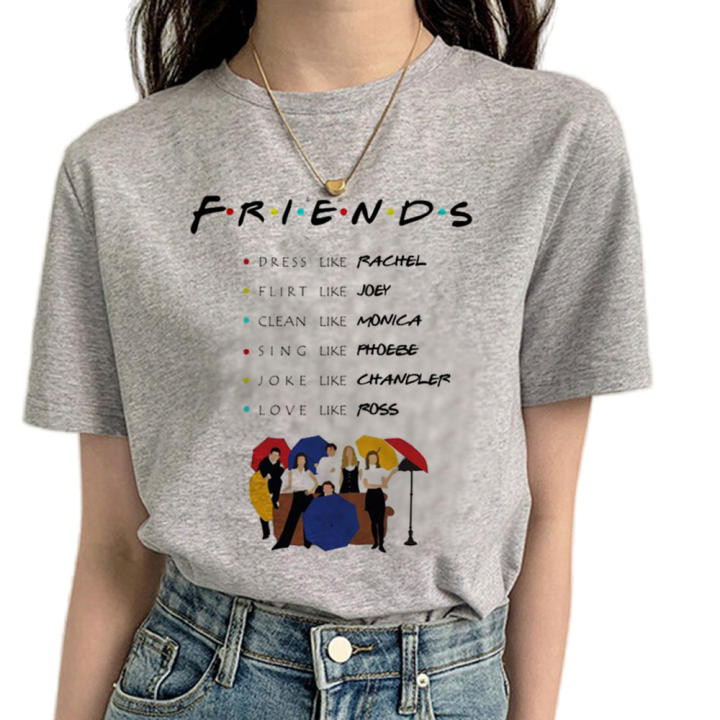 Camiseta de serie de tv friends para mujer, camisetas Y2K, ropa de ...