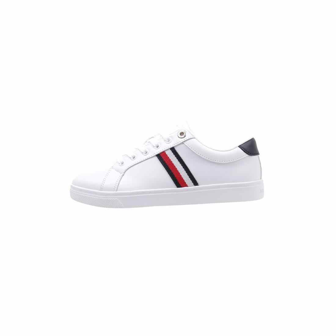 Tommy Hilfiger ESSENTIAL WEBBING CUPSOLE Blanco zapatilla deportiva ...