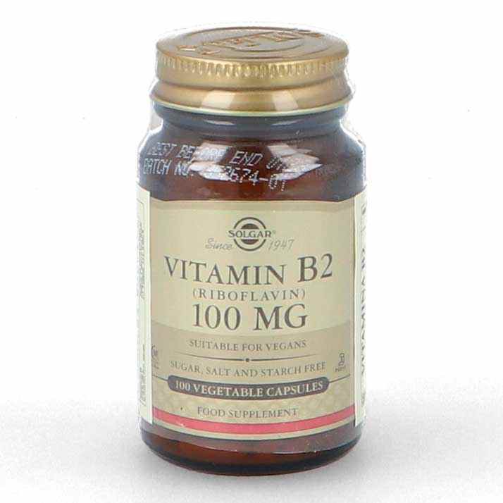 53050 Vitamina B2 100Mg. 100Cap. Suplementos Solgar S.L. | Miravia