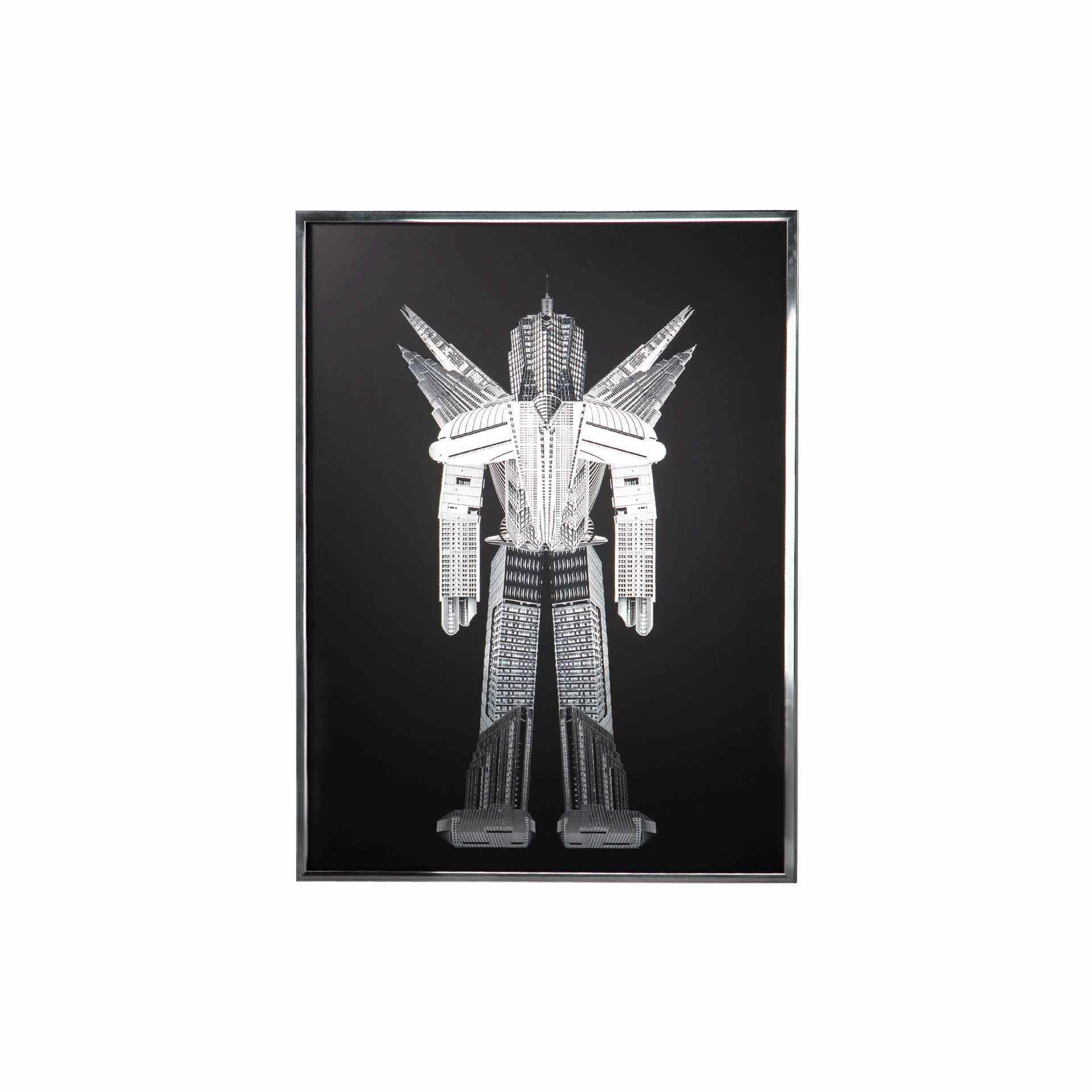 Cuadro Robot Con Marco Ps 90x4x120 Cm | Miravia