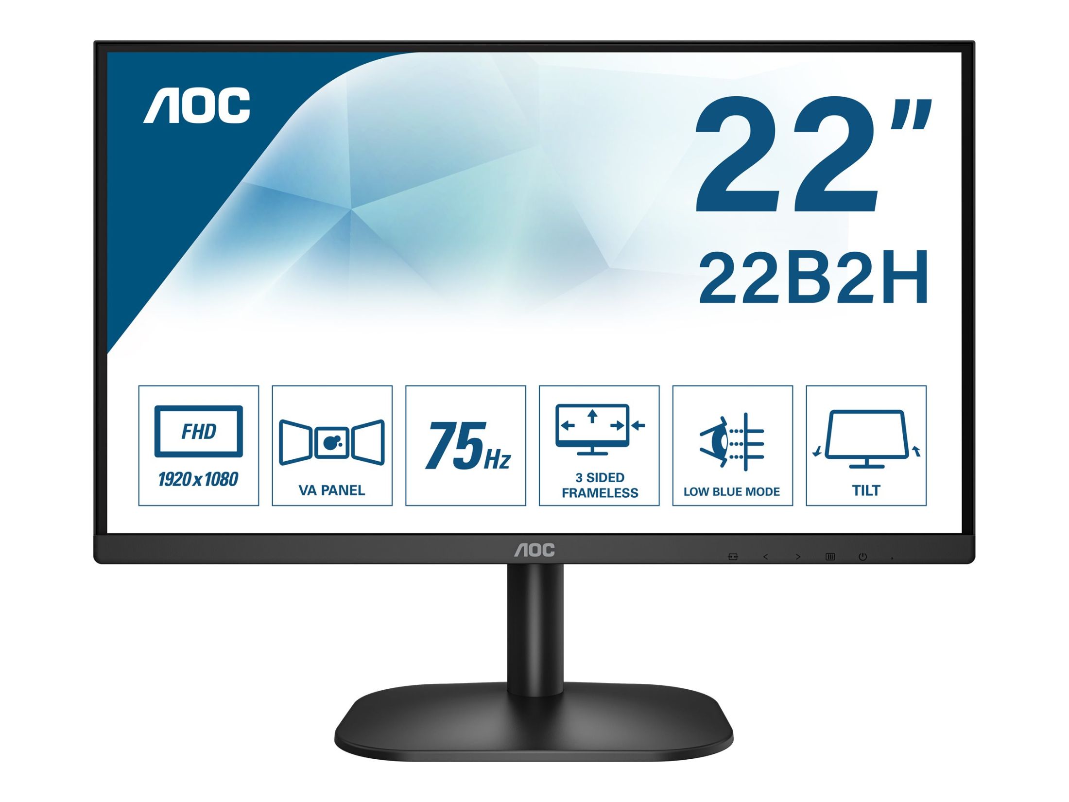 AOC 22B2H/EU - monitor LED - Full HD (1080p) - 22" | Miravia