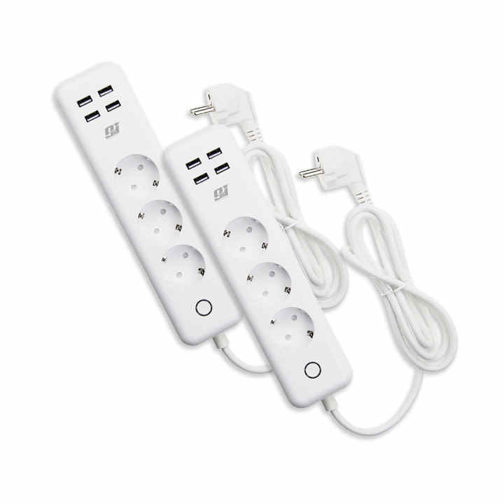 Pack x 2 unidades Regleta Inteligente WIFI Base enchufes múltiple con 3 ...