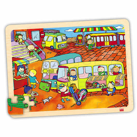 AKROS JUEGO SET PUZZLES TRANSPORTES (4 UDS) JUEGOS EDUCATIVOS 30x22x4 ...