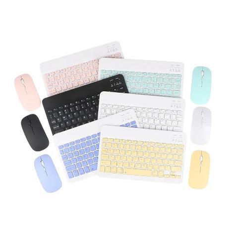 IPSDI Teclado inalámbrico Universal con Bluetooth, ratón para iPad ...