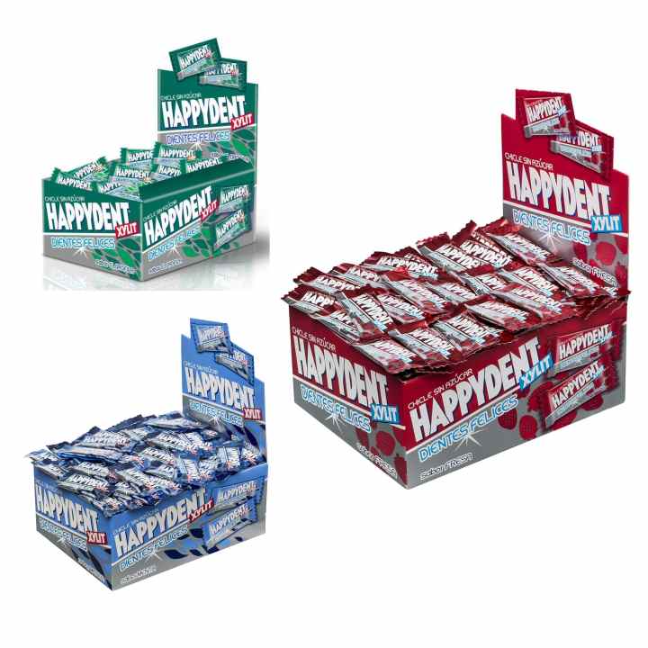 Chicles Happydent Sabores Surtidos - Chicle Happydent 200 Uniades ...