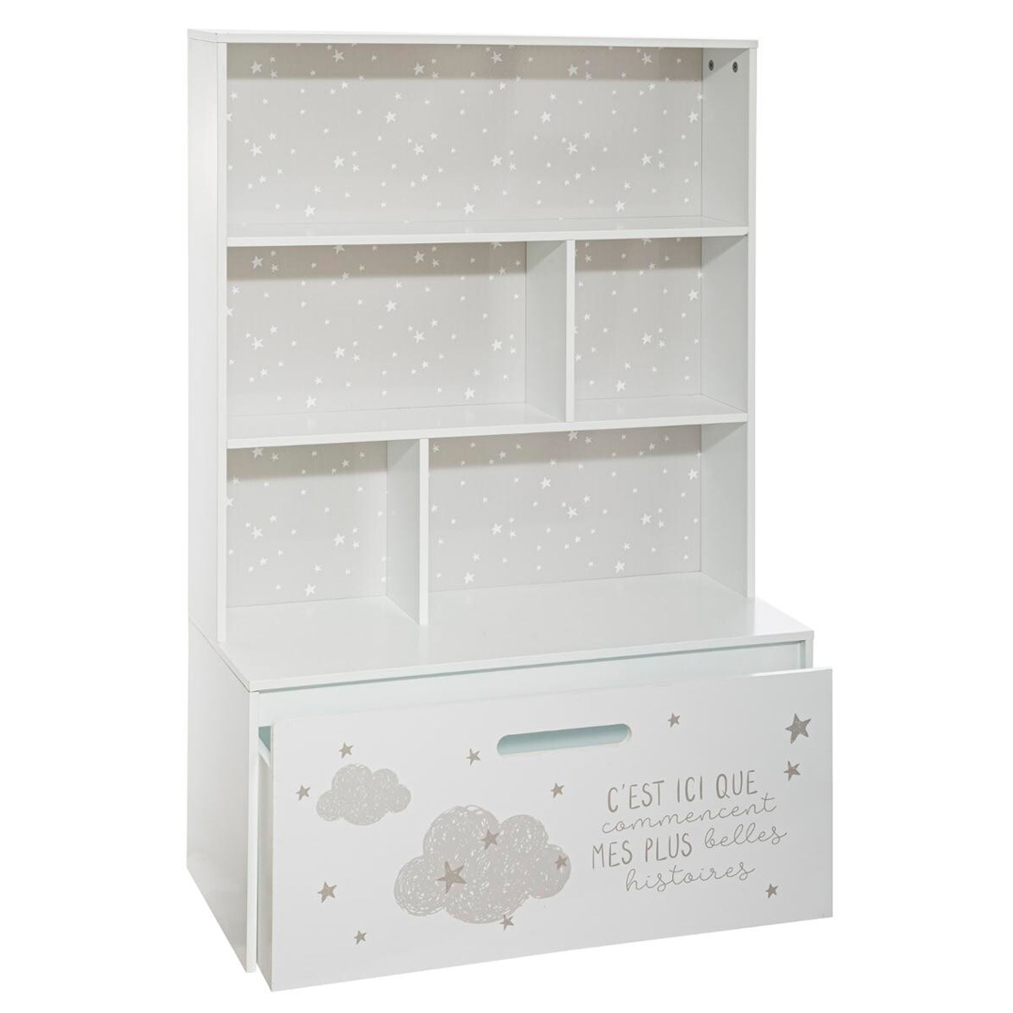 Mueble arcón infantil con ruedas Atmosphera. | Miravia