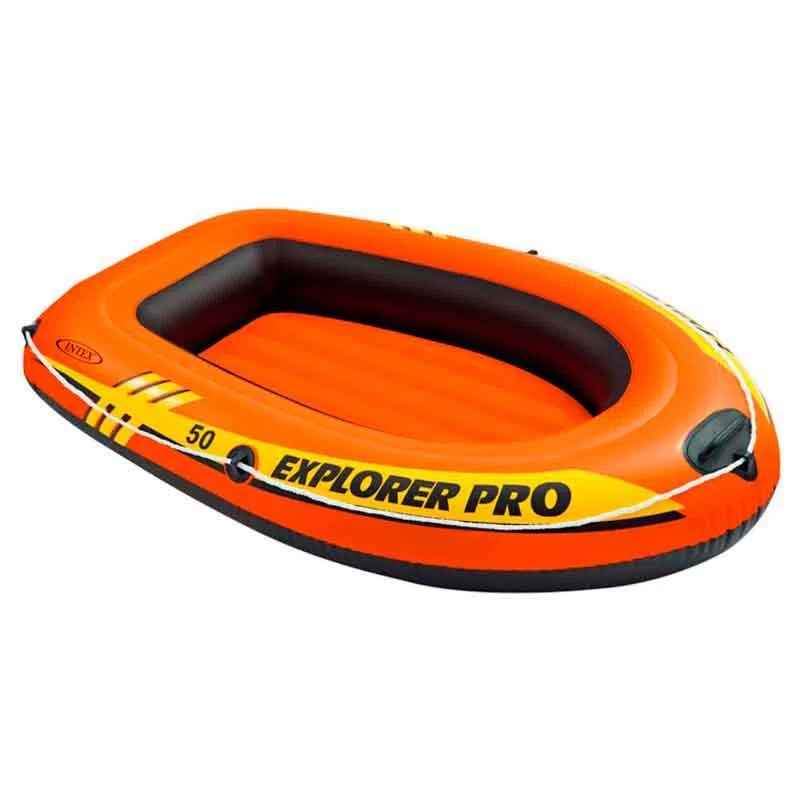 Barca hinchable infantil Explorer Pro 50 Intex +6A naranja 23x137x85 cm ...