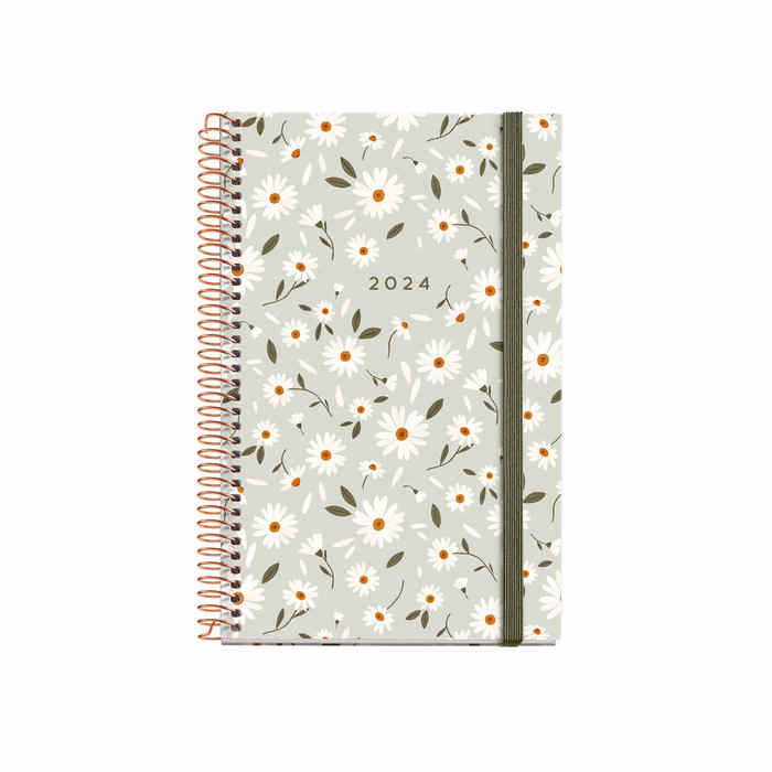 MIQUELRIUS AGENDA ANUAL 2024 S/V ESPIRAL ACTIVA DAISY SUMMER 117X182 M ...