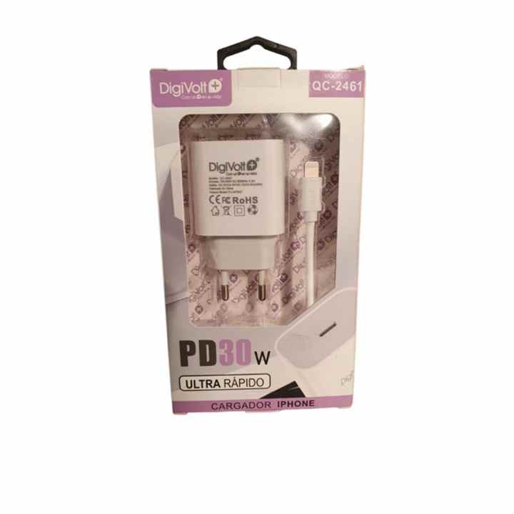 Digivolt QC-2461 Cargador para Iphone Tipo-C a Lightning PD 30W | Miravia