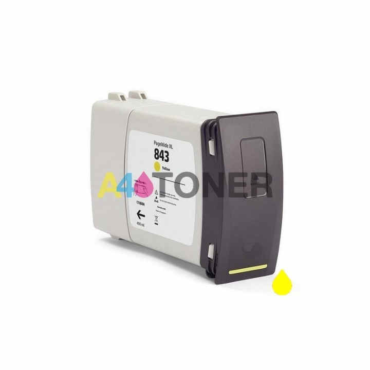 HP 843C C1Q68A cartucho de tinta compatible amarillo HP843Y-117909 ...
