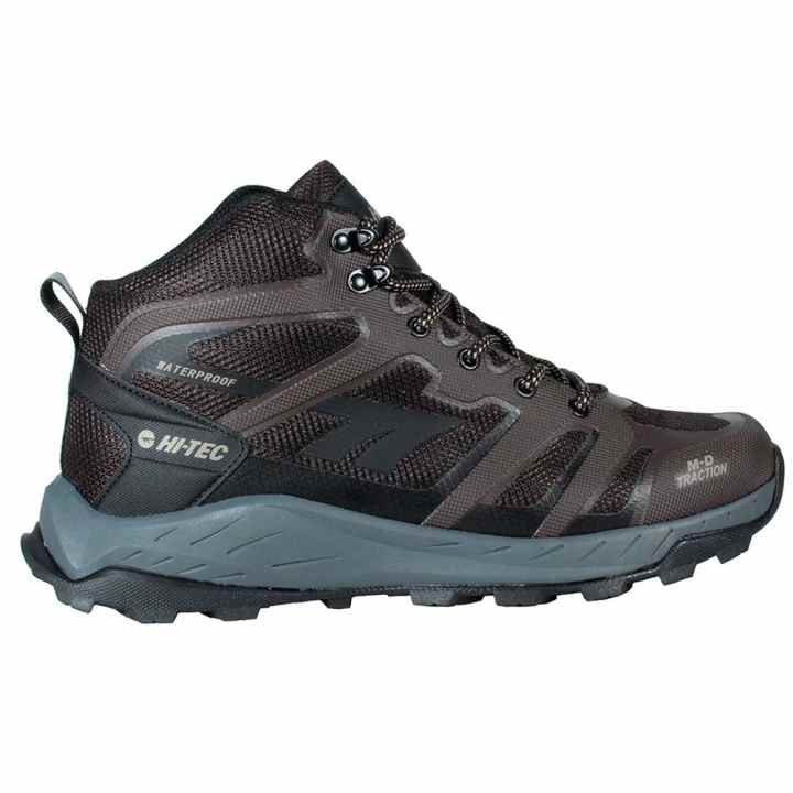 HI-TEC TOUBKAL MID WPHOMBRE ZAPATILLAS MONTAÑA TRAIL WATERPROOF MARRON ...