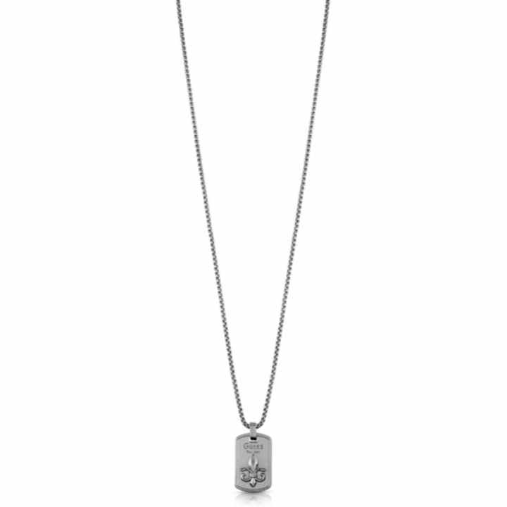 Collar Guess Plate giglio UMN70010 acero gris | Miravia