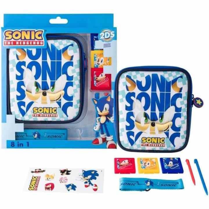 Indeca- Pack de 8 componentes para Nintendo 2DS (incluye funda) de ...