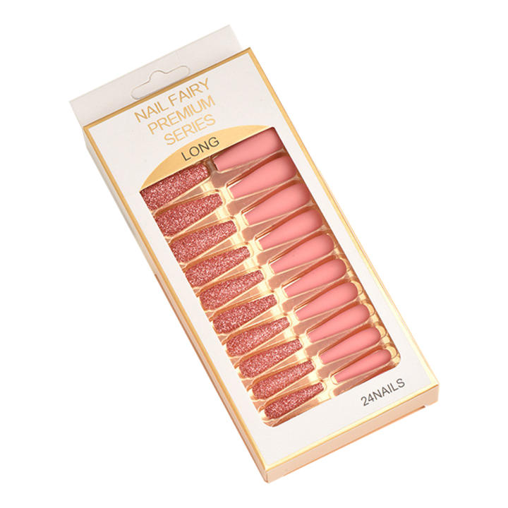 Arte de uñas mate con brillo de uñas de ballet, 24PCS, hecho de ABS ...