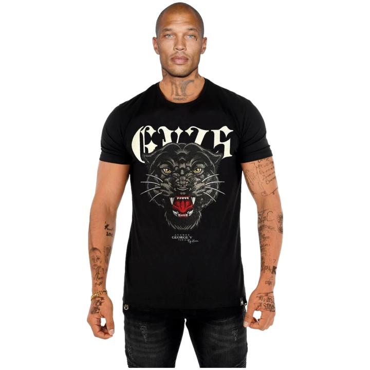 AVENUE GEORGE V PARIS - Camiseta Black Panter con Strass y Logo | Miravia
