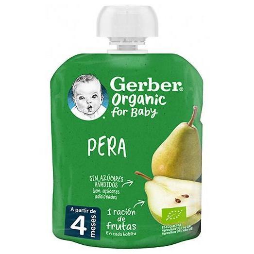 Nestle Gerber Pouch Organic Pera 90Gr | Miravia
