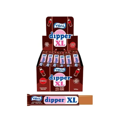 Dipper XL Cola estuche 1 Kg - Caramelo blando masticable plano con un ...
