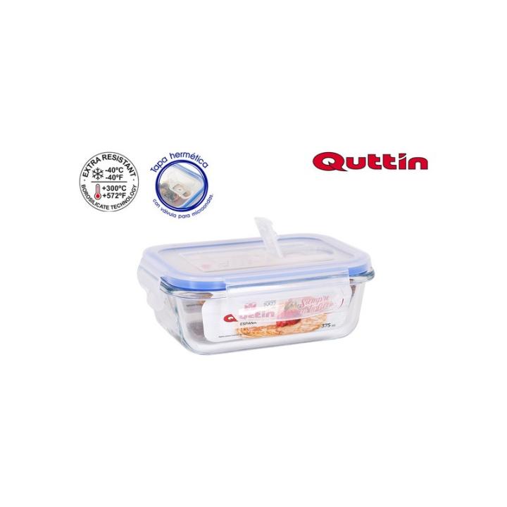 Fiambrera Rectangular QUTTIN con Tapa Hermética - Medidas 14.5x11 Cm | Miravia