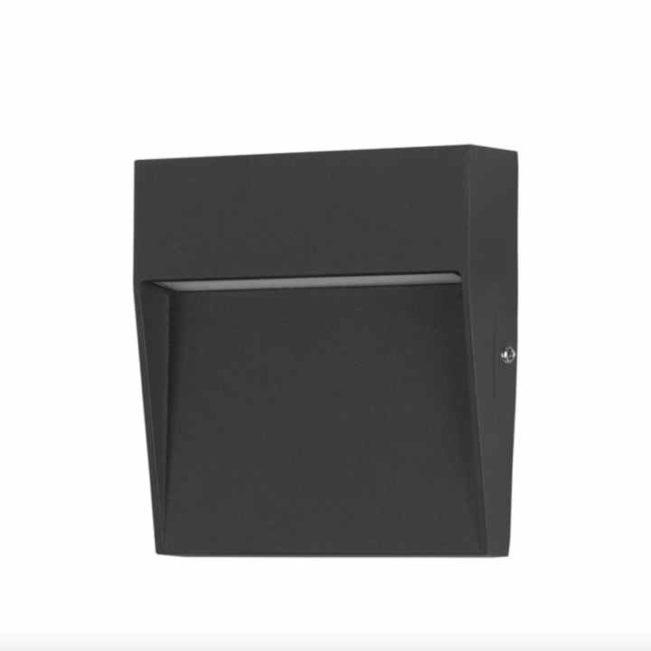 FORLIGHT Nod Square - Foco LED Exterior IP65 de Superficie para Pared ...