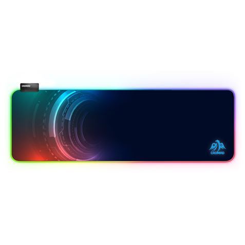 Cromad alfombrilla gaming pro xxl - iluminacion led rgb - bordes reforzados - tamaño 800x300x3mm ...