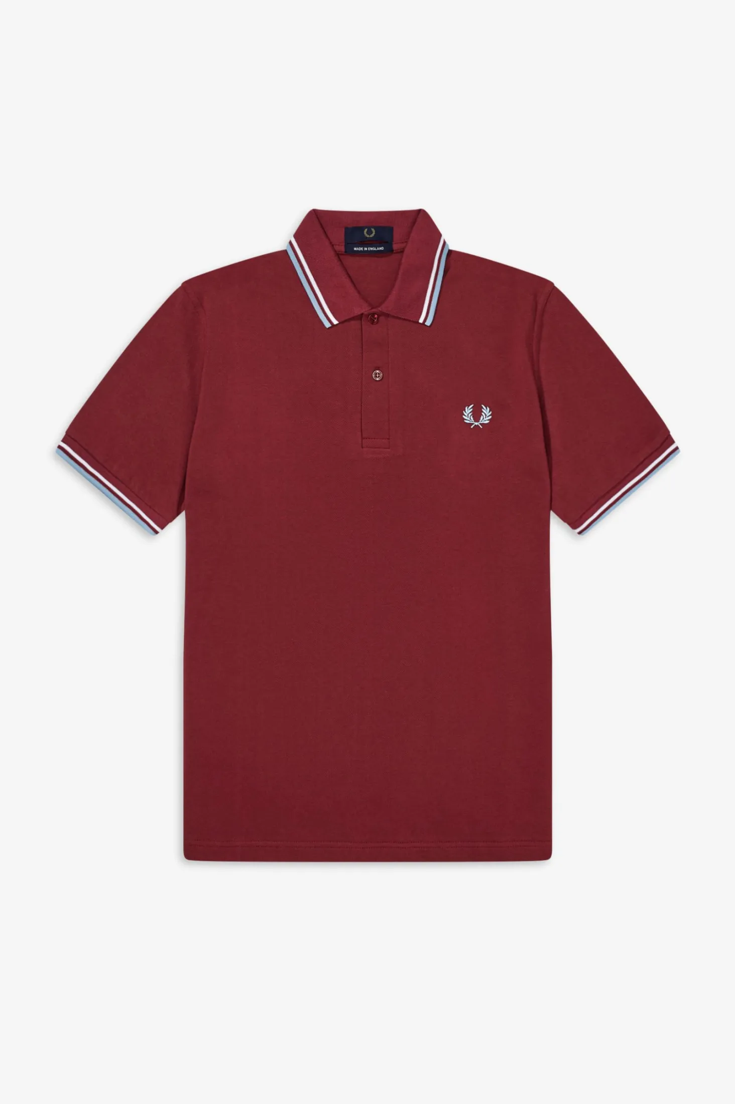 Fred Perry Reissues Original Twin Tipped Polo Maroon White Ice | Miravia