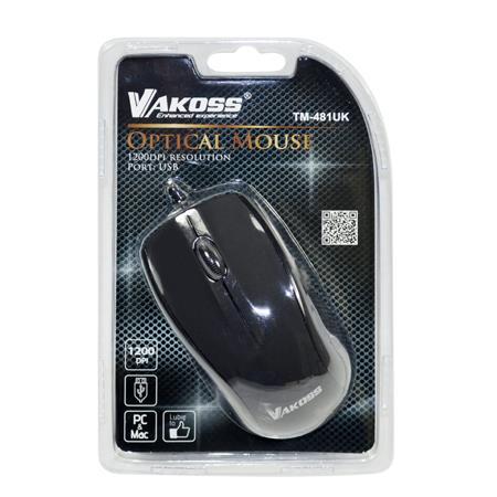 Vakoss tm-481uk ratón usb tipo a Óptico 1200 dpi | Miravia