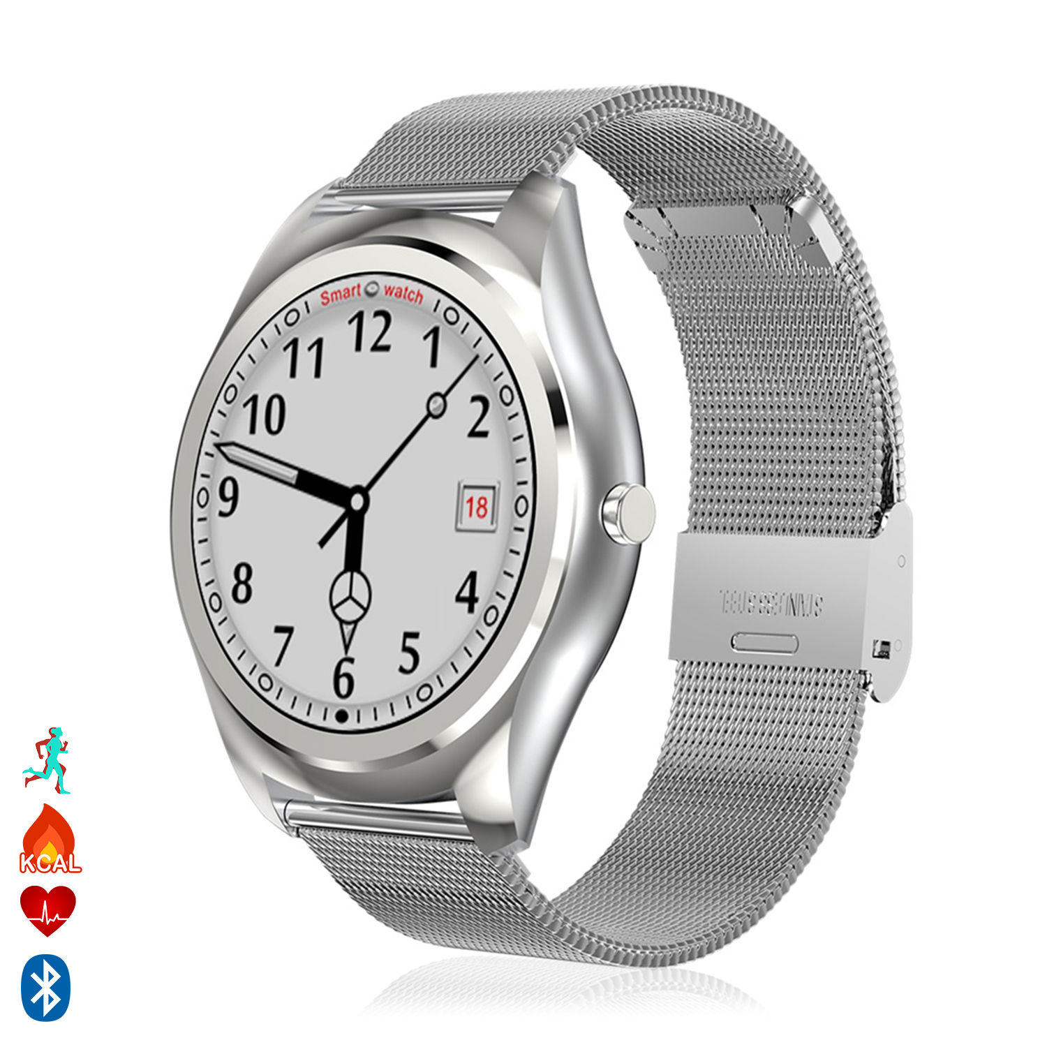 DAM. Smartwatch Bluetooth 4.0 AK-N3 Pro con Manos libres, podometro y ...