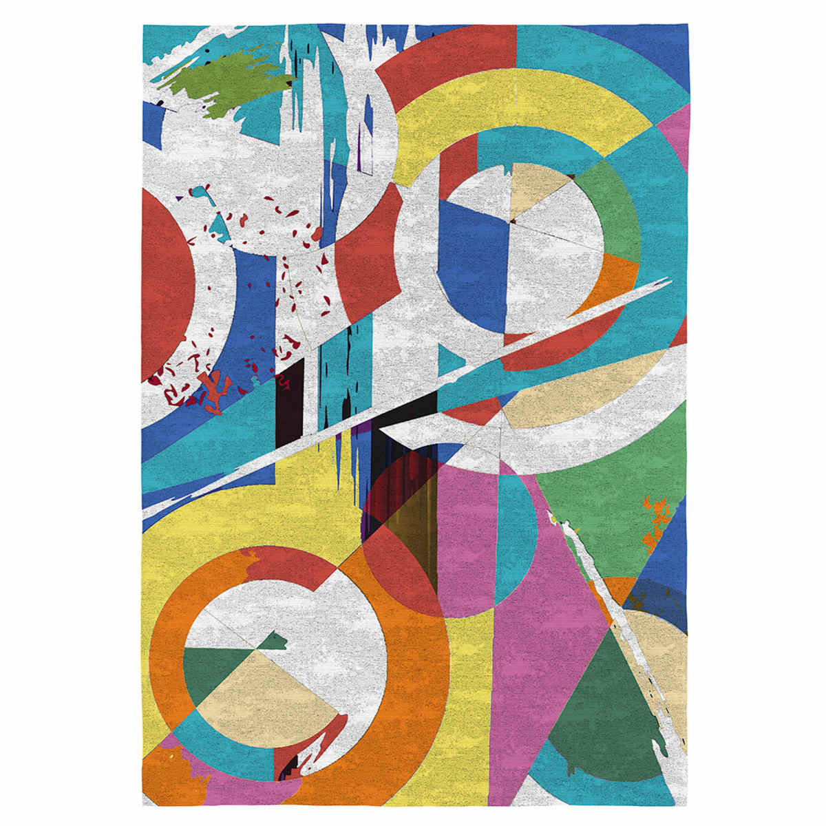 RODIER - Alfombra decorativa FUTURE multicolor 80x150 cm | Miravia