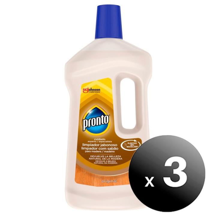 Pack de 3 Unidades.Pronto de SC Johnson, Limpiador Jabonoso para Suelos ...