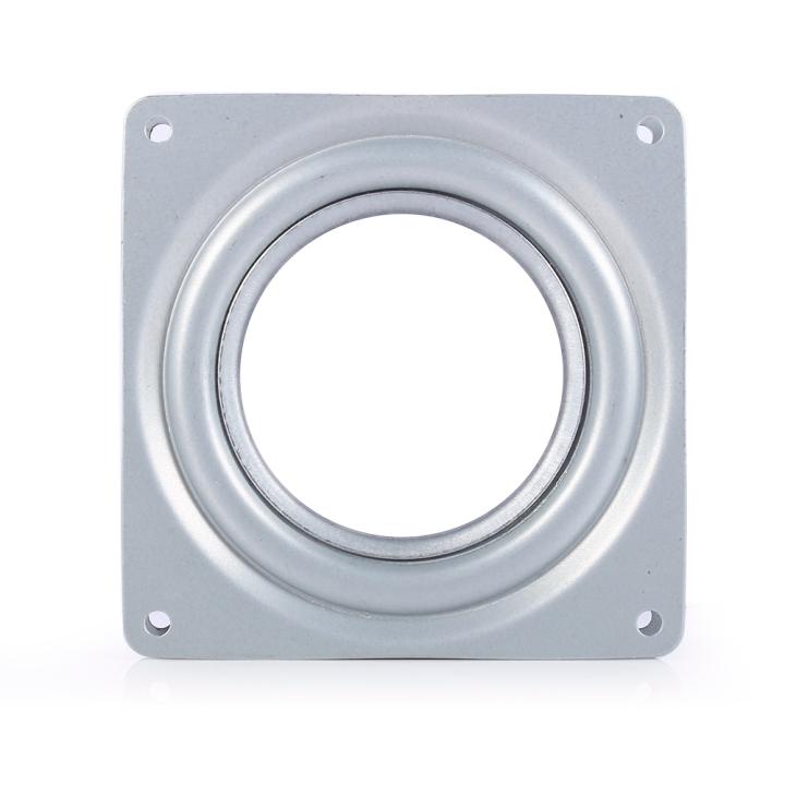 4in Galvanized Steel Rotating Plate Display Base Turntable Square ...