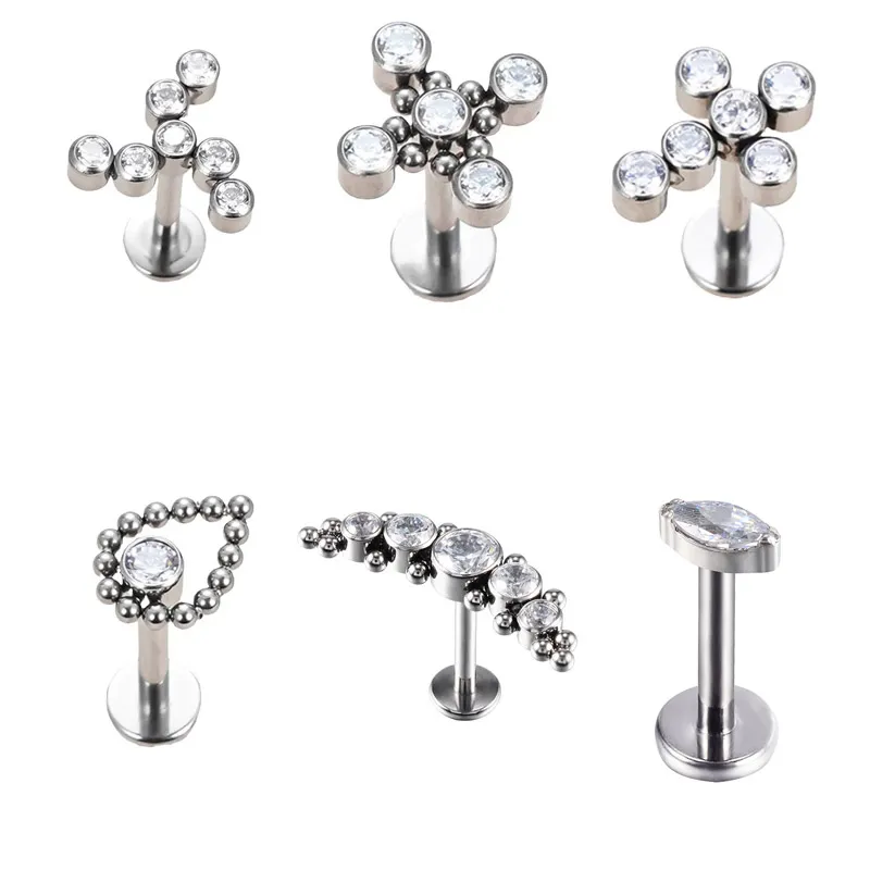Piercing G23 de titanio para labio y Oreja, G23, labret, cartílago de ...