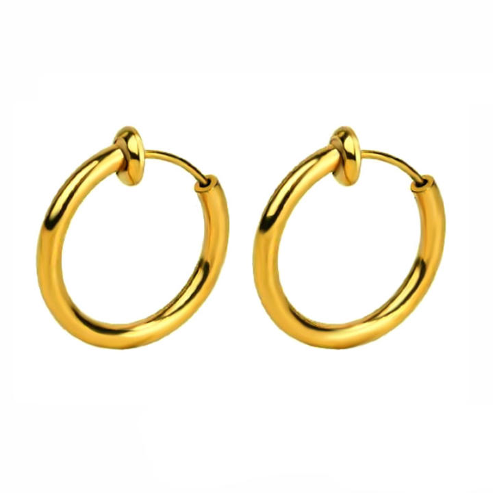 De acero inoxidable retráctil argolla de imitación oído anillos no ...