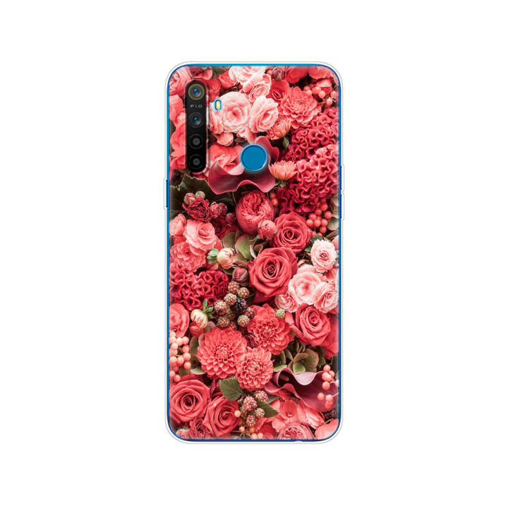 Funda de silicona para Realme 5 RMX1927, carcasa trasera de TPU suave ...
