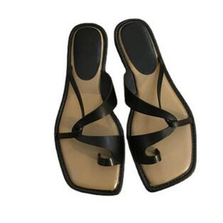 Sandalias planas antideslizantes para mujer, chanclas con Clip para el ...